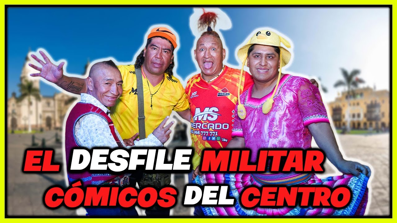 DESFILE MILITAR ESTILO COMICOS AMBULANTES 😱 LOS WANKAS DE LA RISA 2025 ...