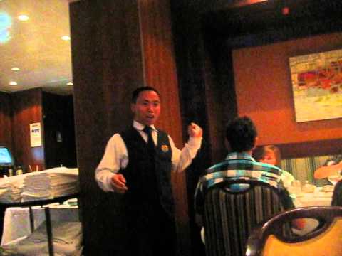 Filipino Waiter Sings On Oasis Cruise - YouTube