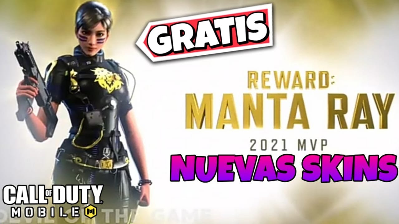SKINS GRATIS COMO CONSEGUIRLAS MANTA RAY COD MOBILE - YouTube