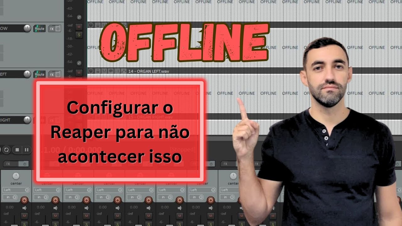 Arquivo OFFLINE no Reaper. Como mudar isso. - YouTube