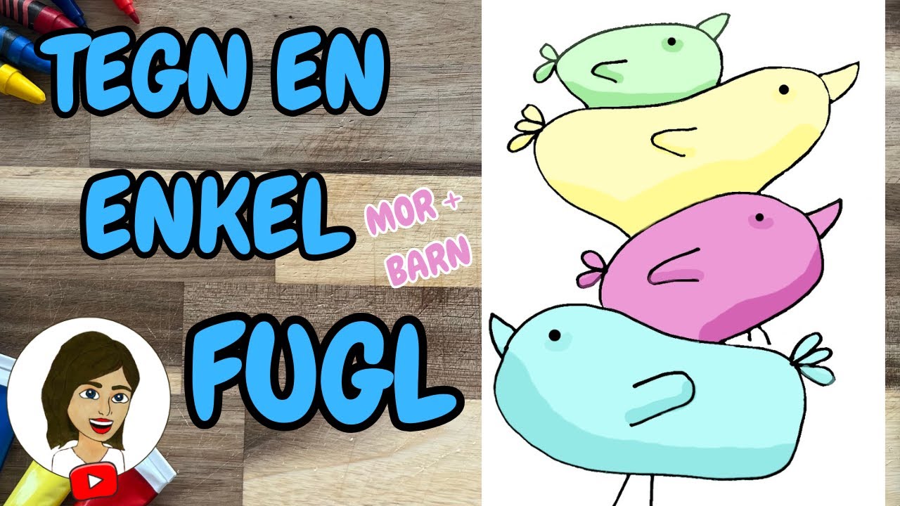 HVORDAN TEGNE FUGLER | ENKEL OG SØT - YouTube