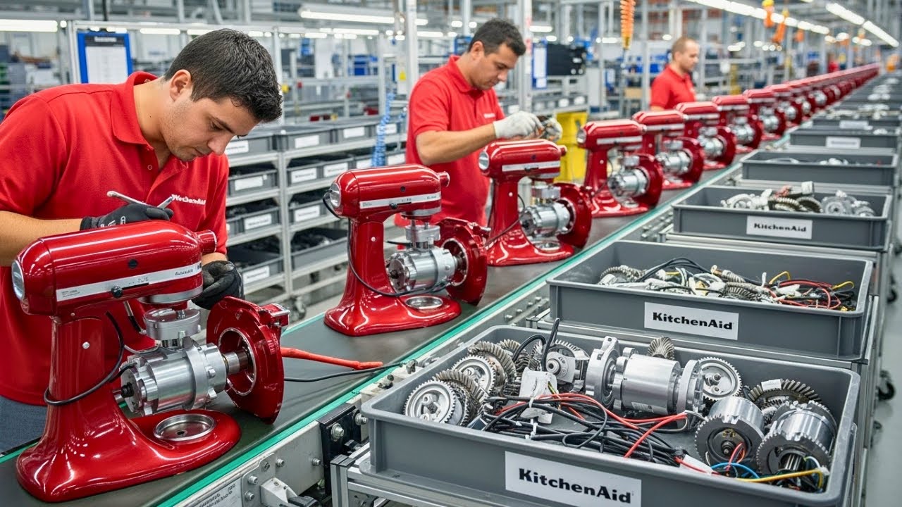 FULL PROCESS | Inside the KitchenAid Mixer Factory – How Iconic Mixers ...