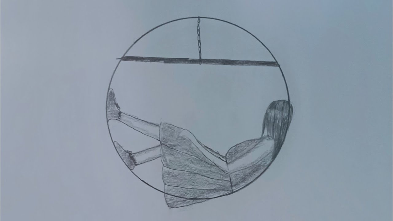 Girls art in circle || Drawing tutorial || How to draw a beautiful ...