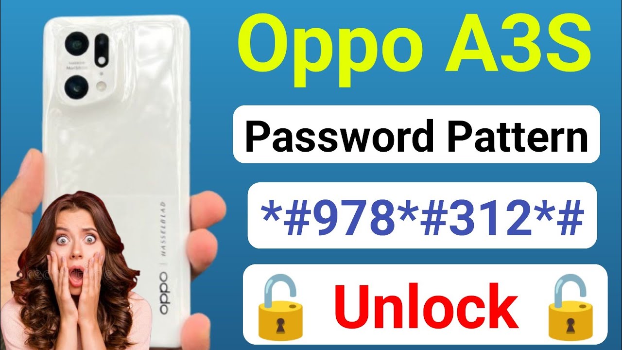 Oppo A3S ka lock 🔒 kaise tode | Oppo A3S ka password 🔑 lock 🔒 kaise ...