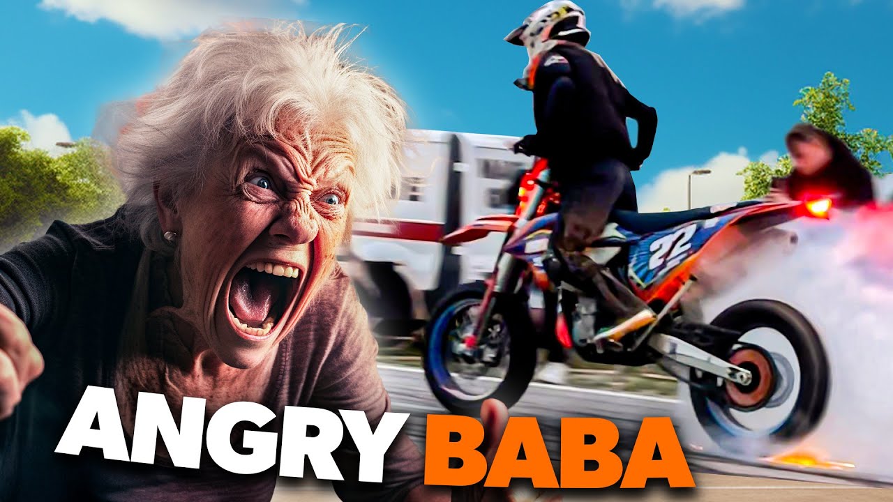 ANGRY BABA NA PARKINGU | ZAKONCZENIE SEZONU SUPERMOTO - YouTube