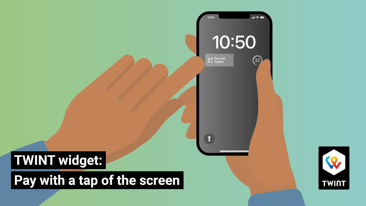 TWINT iPhone Widget – Pay with a tap of the finger - YouTube