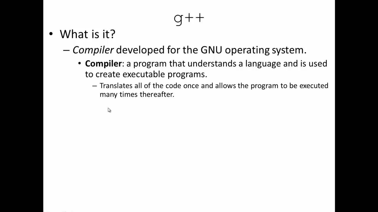Getting Started with C++ and G++ - YouTube