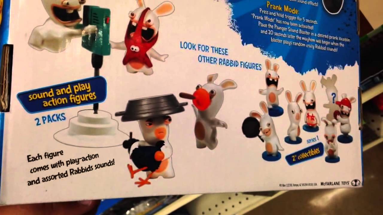 RABBIDS INVASION [Nickelodeon] Plunger Blaster TOY REVIEW - YouTube