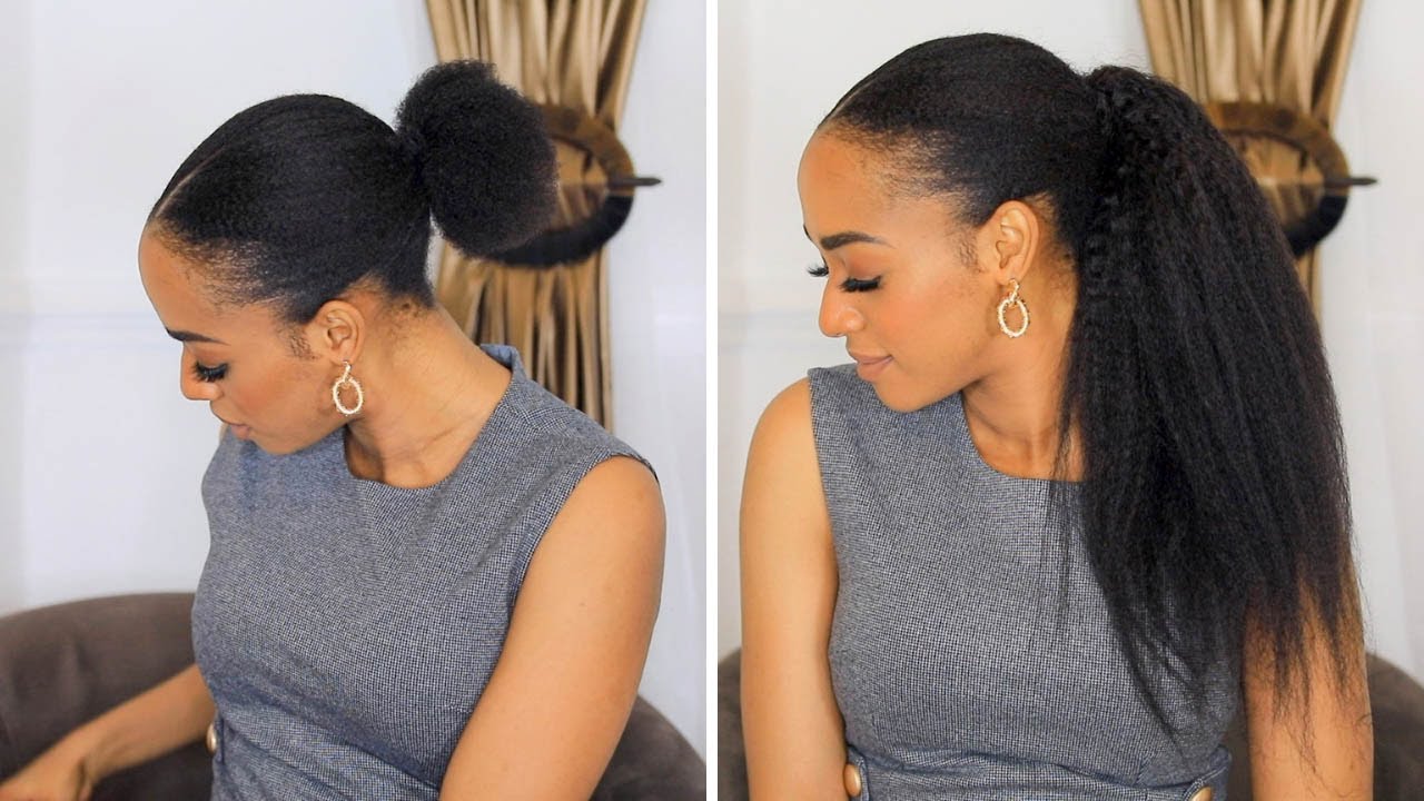 MON SECRET POUR UNE QUEUE DE CHEVAL GARNIE EN 2 MINUTES! DU VOLUME À ...