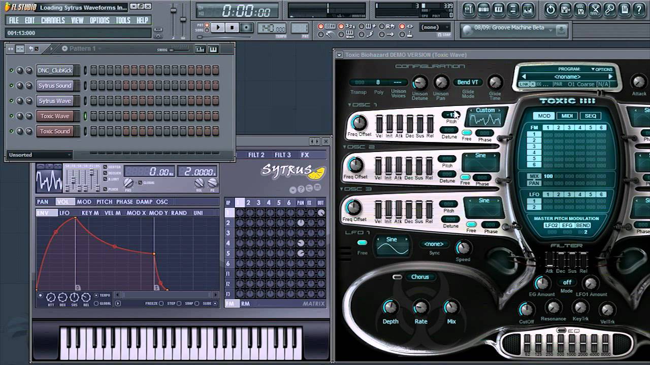 Loading Sytrus Waveforms Into Toxic BioHazard - YouTube