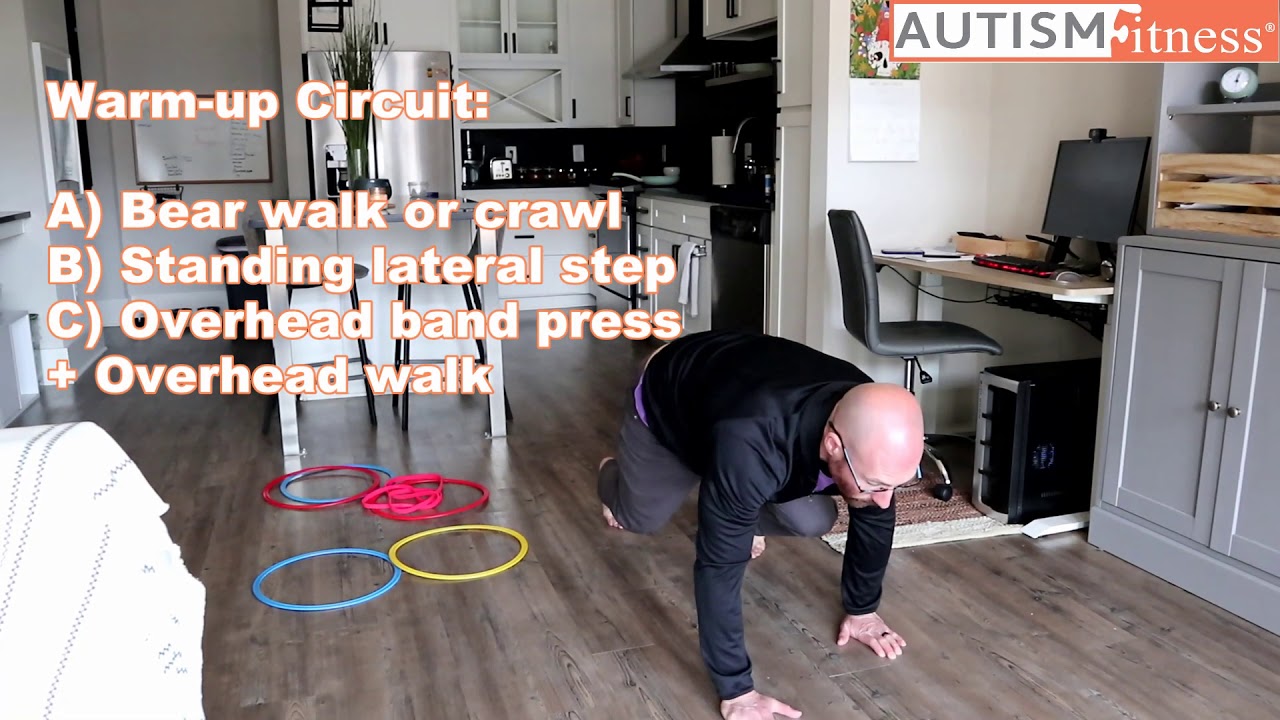 Autism Fitness @ Home Warm-up Circuit! - YouTube