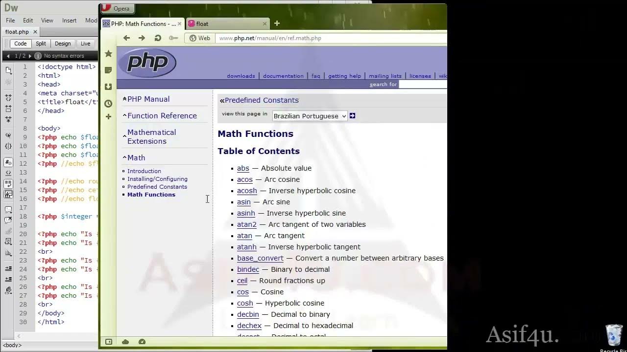 PHP and Mysql Essential Bangla 18 Working with float in php - YouTube
