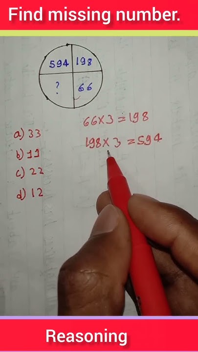 missing number reasoning question॥reasoning question simplify#shorts#shortvideo#maths # ...