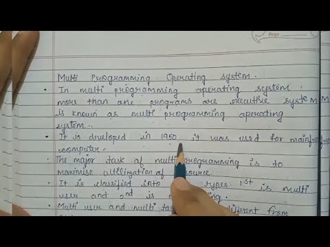 Multi Programming Operating system.. || Kisha Learner || @Kisha2104 ...