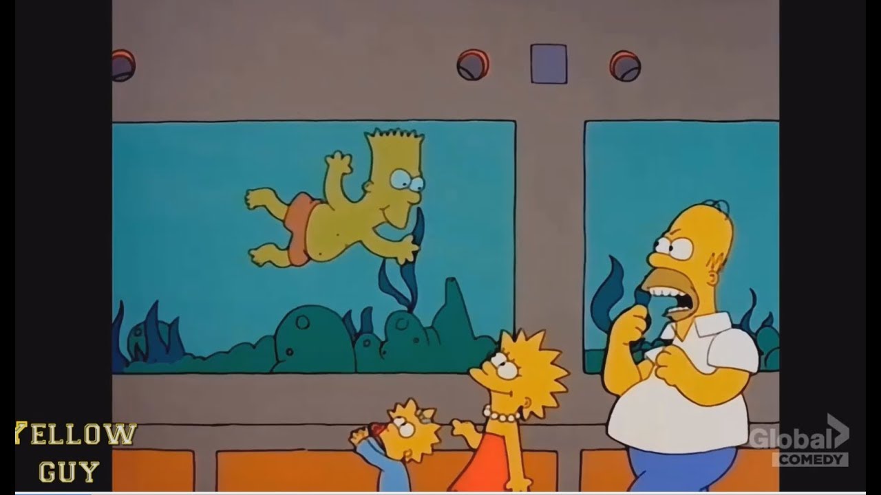 The Simpsons - Mermaid Bart ! - YouTube