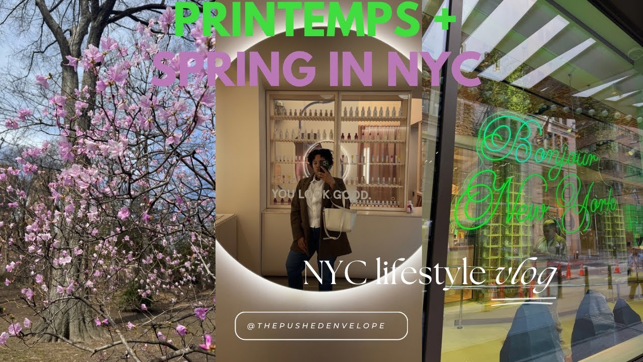 Spring in NYC - Printemps NYC and Cherry Blossoms - YouTube