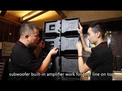 CVR double 8 inch line array W-208B - YouTube
