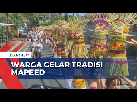 Wujud Rasa Syukur, Warga di Denpasar Bali Gelar Tradisi Mapeed