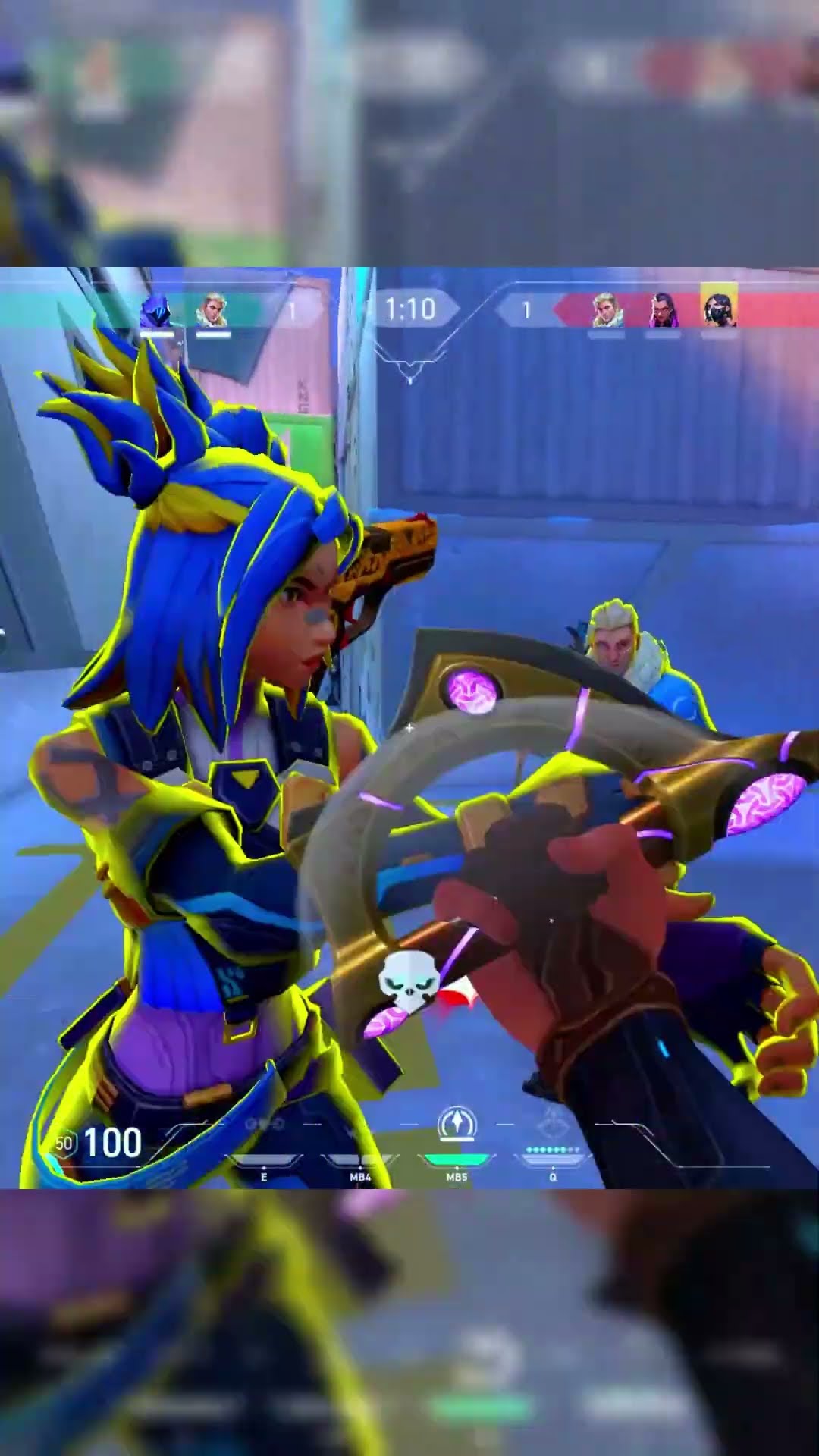 1V4 KNIFE ONLY TWICE IN ONE GAME!!!! #valorant #valorantclips # ...