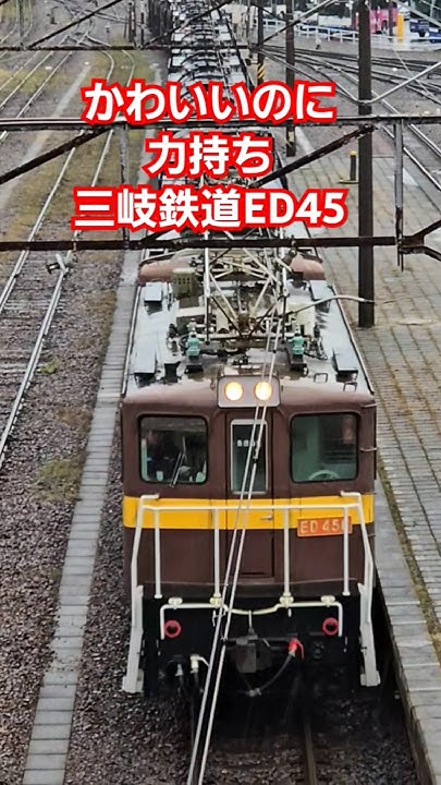 かわいいのに力持ち三岐鉄道ED45#三岐鉄道 #ED45#かわいい #力持ち#チョコレート #電車 #train #railway - YouTube