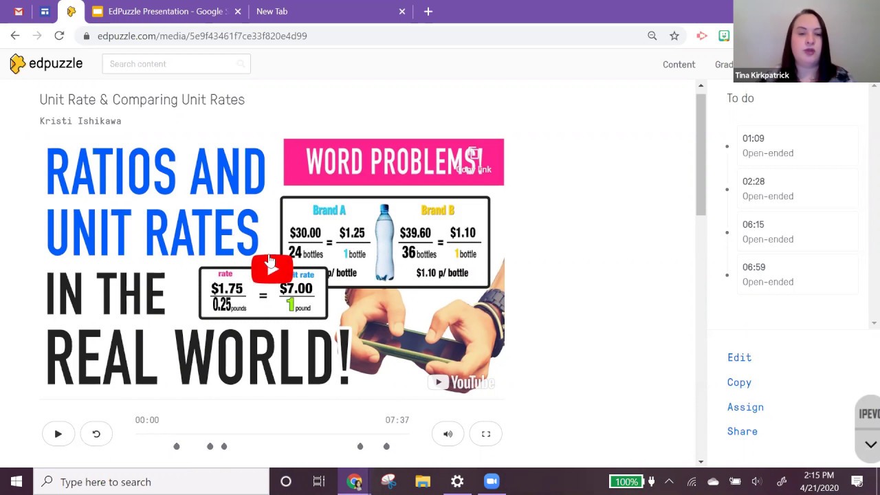 Secondary Math Meeting 4-21-20 - YouTube