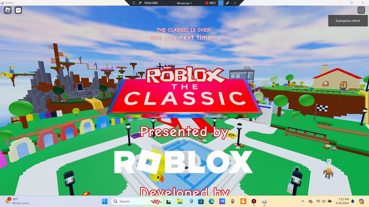 BEATING ROBLOX THE CLASSIC? - YouTube