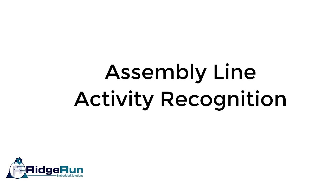Activity recognition using AI in a production line - YouTube