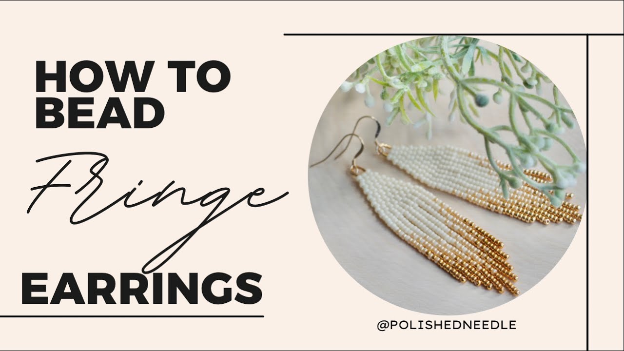 HOW TO BEAD FRINGE EARRINGS. Easy beaded fringe earrings. Beaded ...
