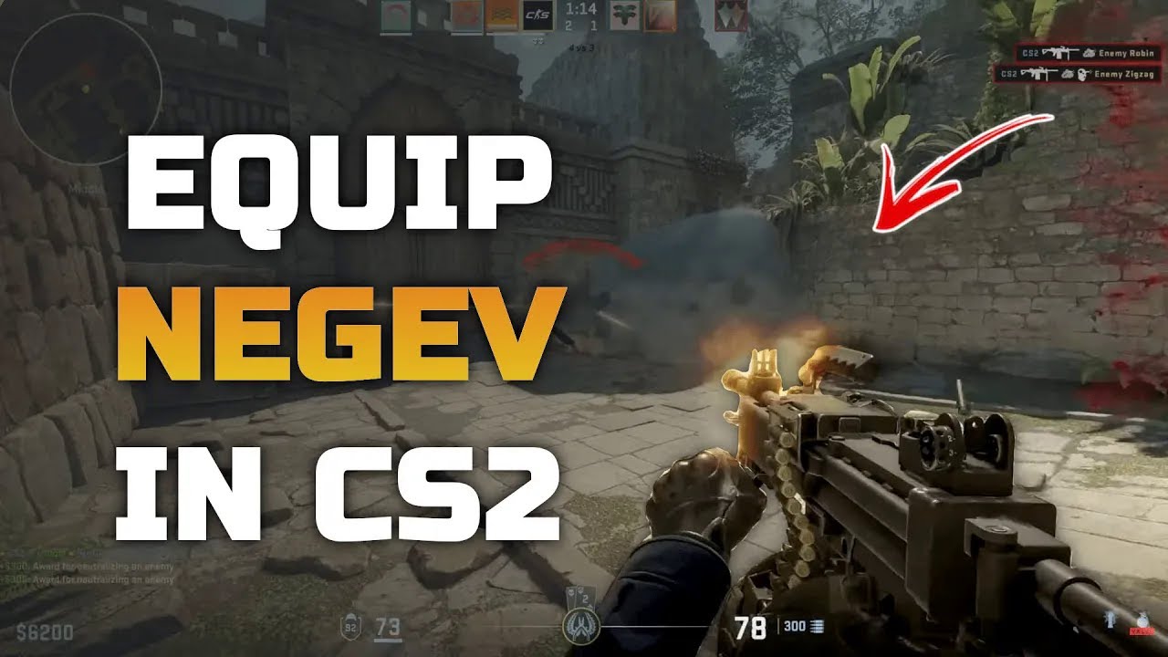 How To Equip Negev in CS2 (Quick & Easy) - YouTube
