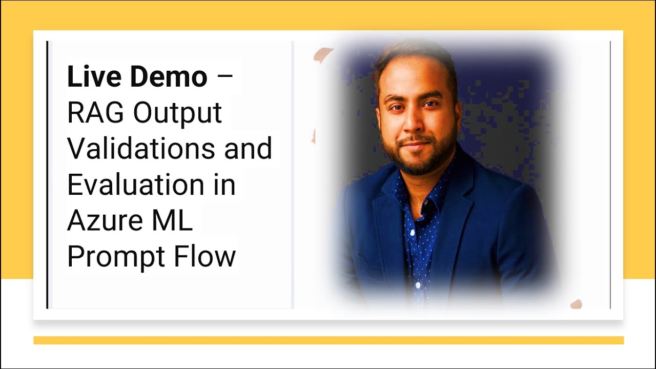 Prompt Flow in action - RAG Output Validaion and Evaluation - YouTube
