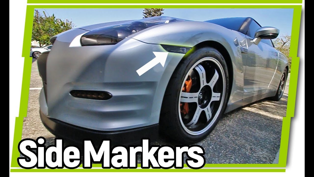 How To Install Clear JDM Side Markers on a Nissan GTR - YouTube