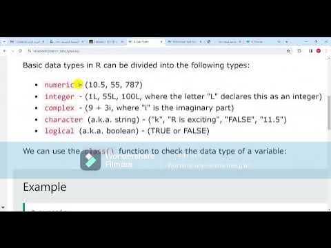 Lab 1 INtroduction about the basic of R - YouTube