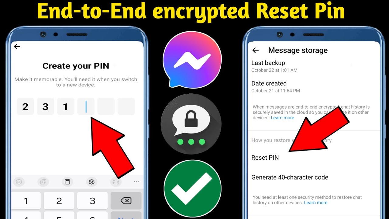 如何在 Messenger 上重置端到端加密的 PIN 码 || 忘记了 Messenger PIN 码 - YouTube