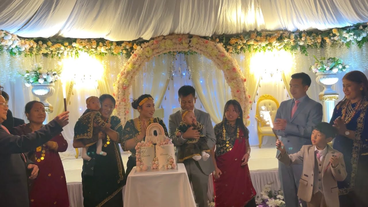 Twins baby Lemisha and Leanna’s Rice Weaning Ceremony - YouTube