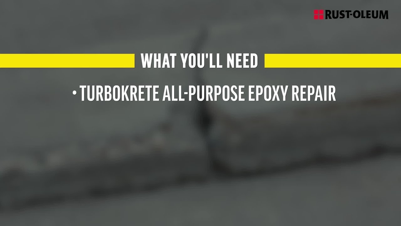 TurboKrete All Purpose Epoxy Concrete Reapir - YouTube