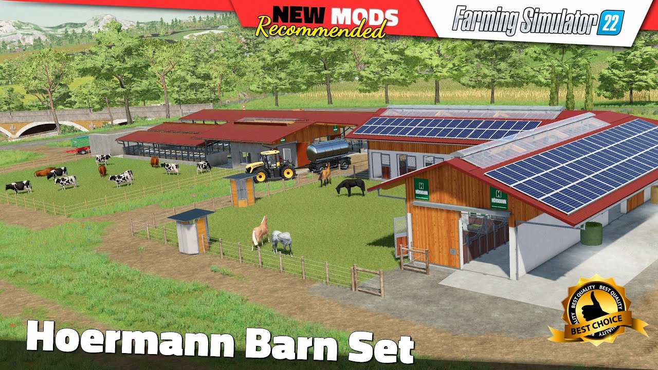 FS22 | Hoermann Barn Set - Farming Simulator 22 New Mods Review 2K60 ...