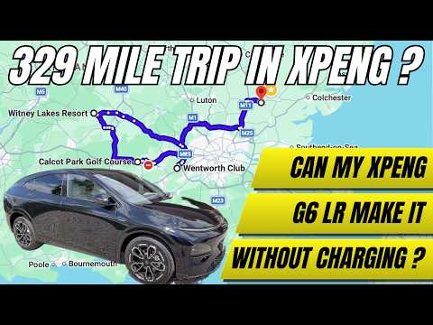 329 MILES IN MY XPENG G6 LR WITHOUT CHARGING ? I visited 3 Golf Course incl BMW PGA at Wentworth