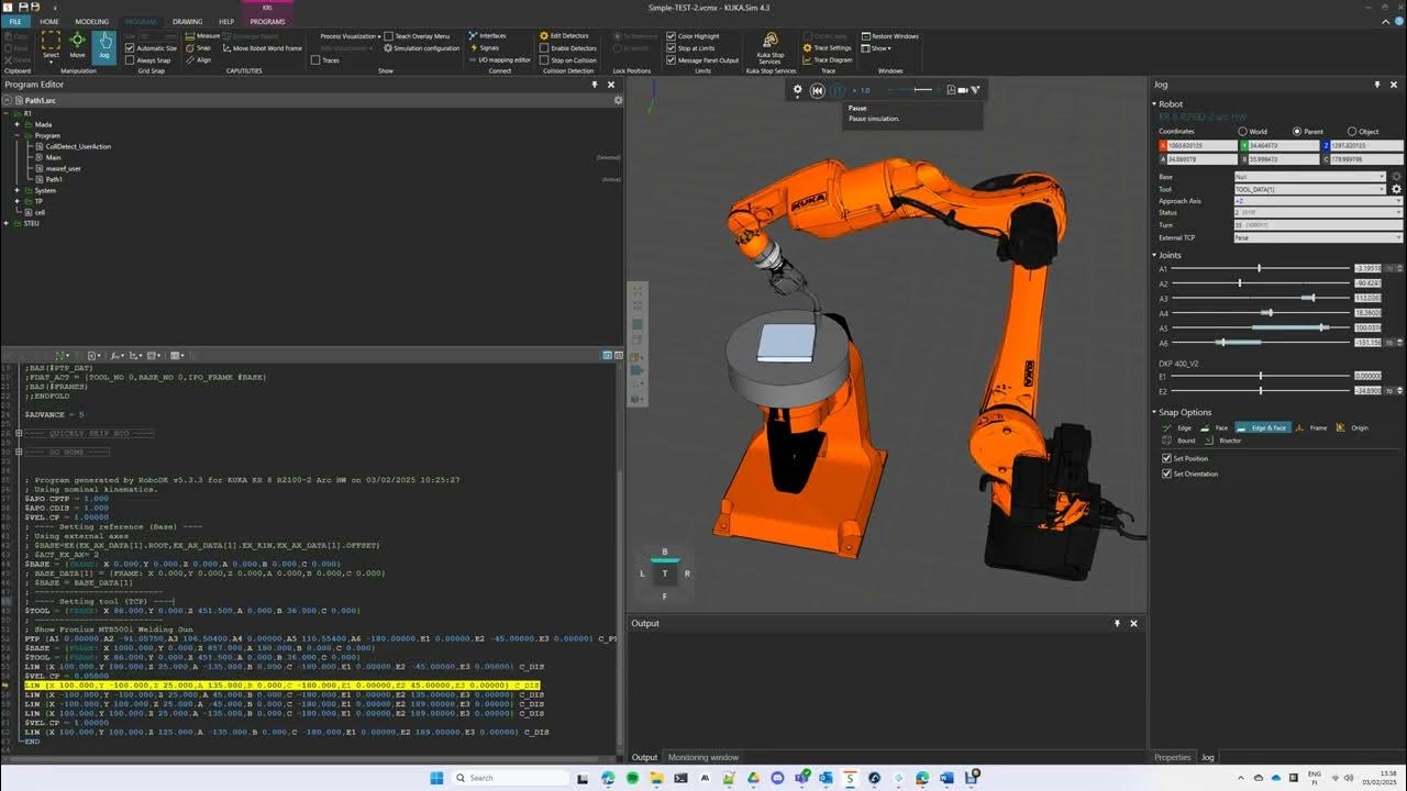 Robot program generaton in RoboDK/ execution in KukaSim problem - KUKA ...