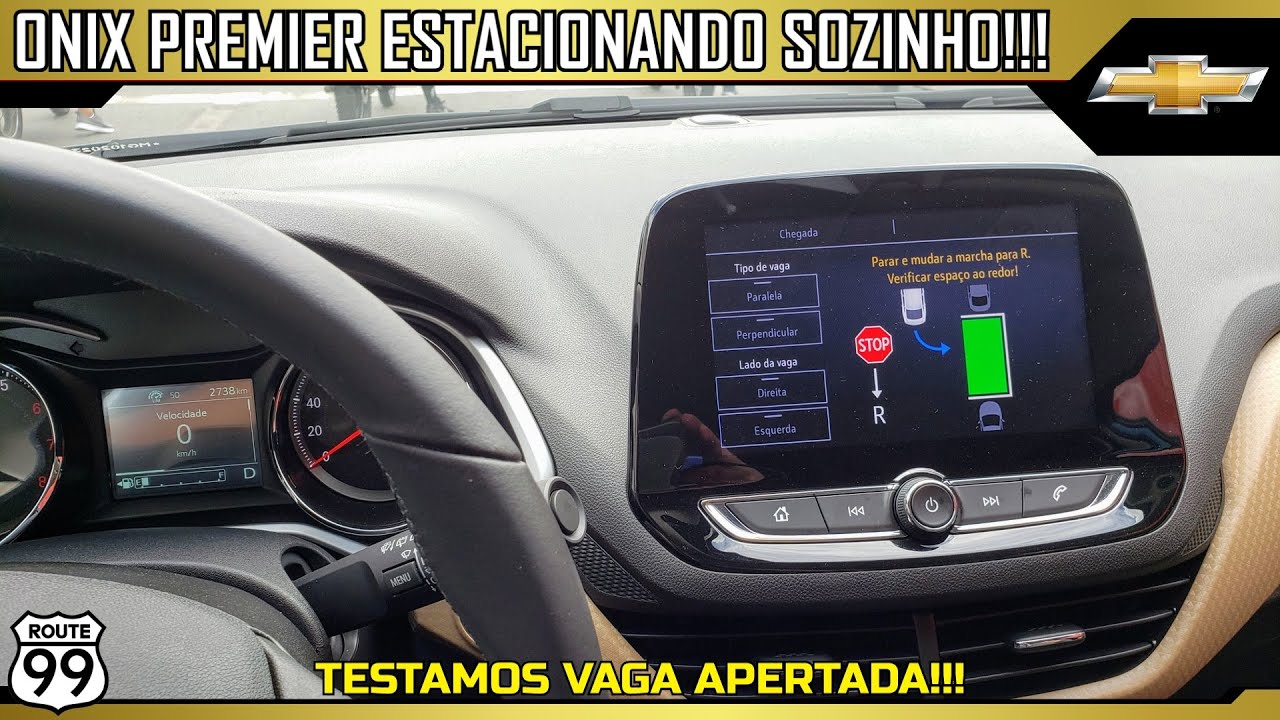 COMO O CHEVROLET ONIX PREMIER 2 ESTACIONA SOZINHO? | CANAL ROUTE 99 ...