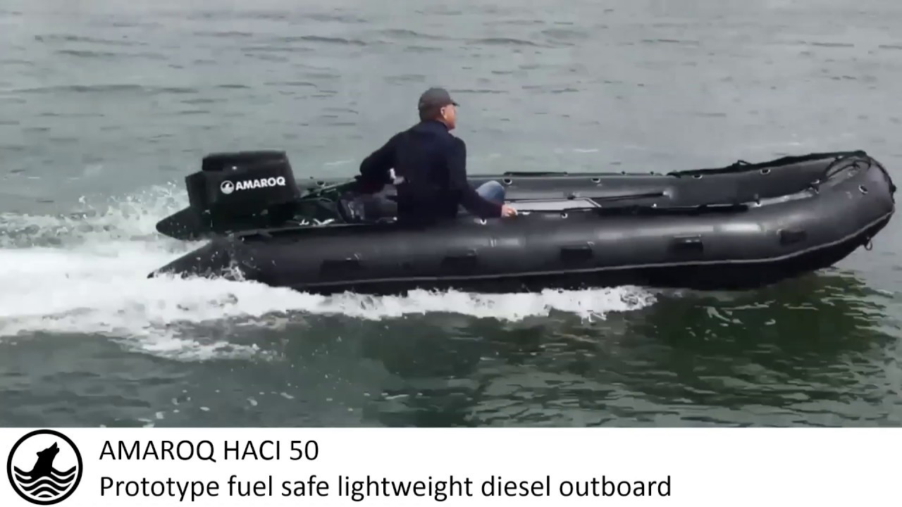 AMAROQ 50hp diesel outboard - YouTube