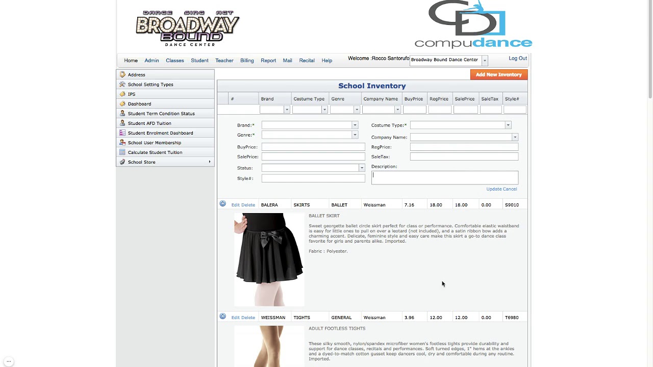 compudance school inventory video - YouTube