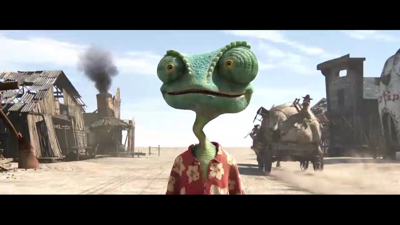 Rango (2011) | Rango Arrives at Dirt Scene | Funny Moments Of Rango ...