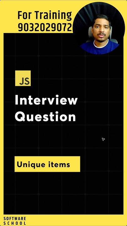 Javascript Interview Question Unique Values From Array Javascript Tutorial For Beginners In