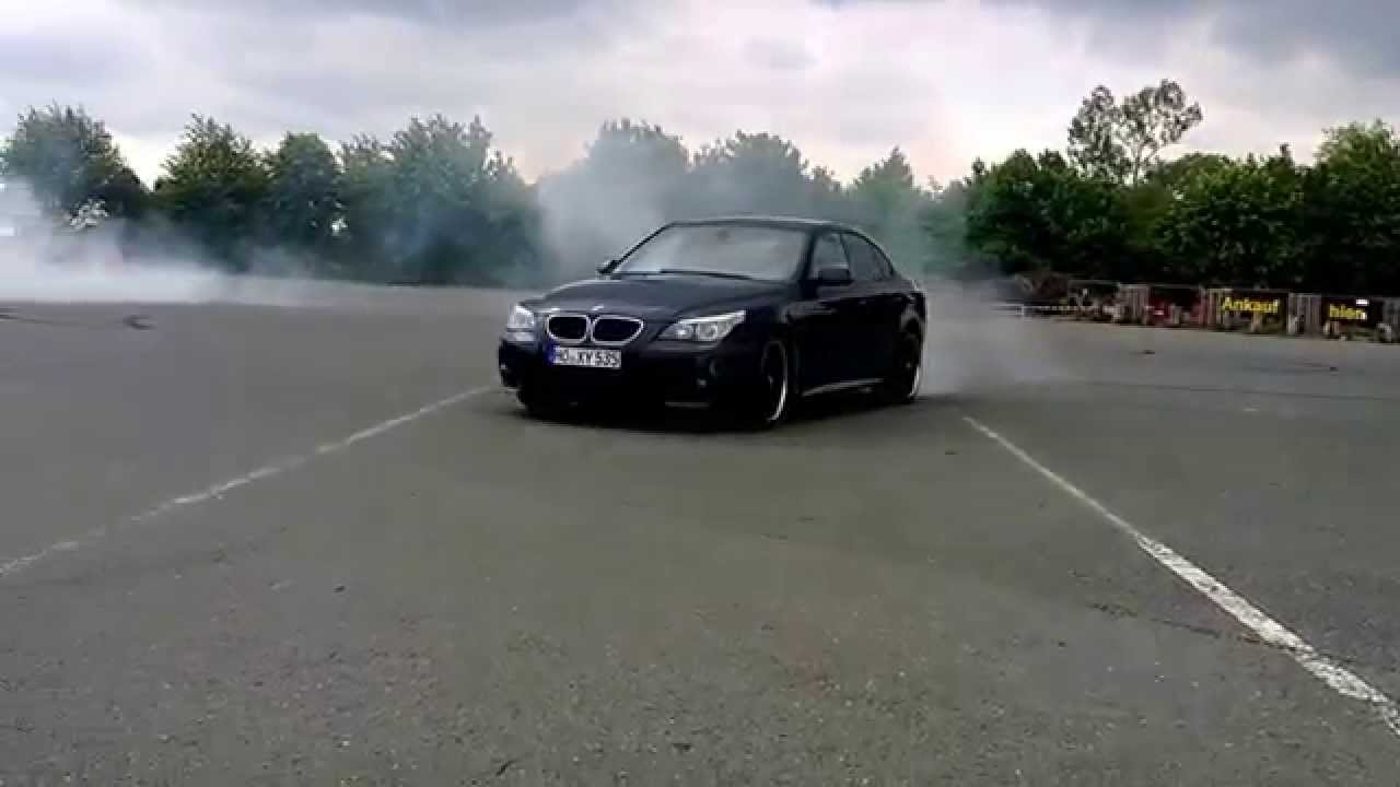 BMW E60 535d Drift - YouTube
