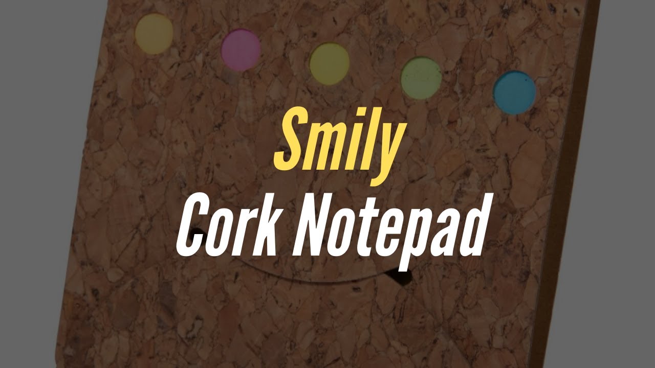 EP217: Eco Friendly Smily Cork Notepad - YouTube