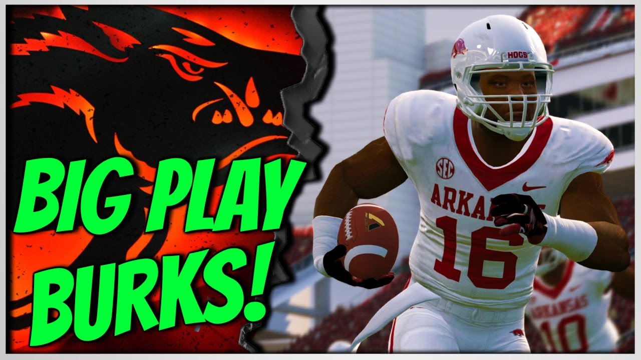 Big Play Burks! | College Football Revamped | NCAA 14 | Arkansas Dynasty | Ep. 3 - YouTube