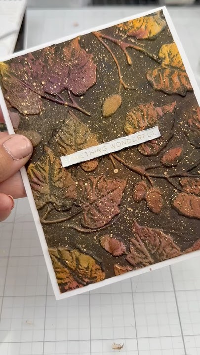 3D EMBOSSING FOLDER Blackout TECHNIQUE for Card Making - YouTube