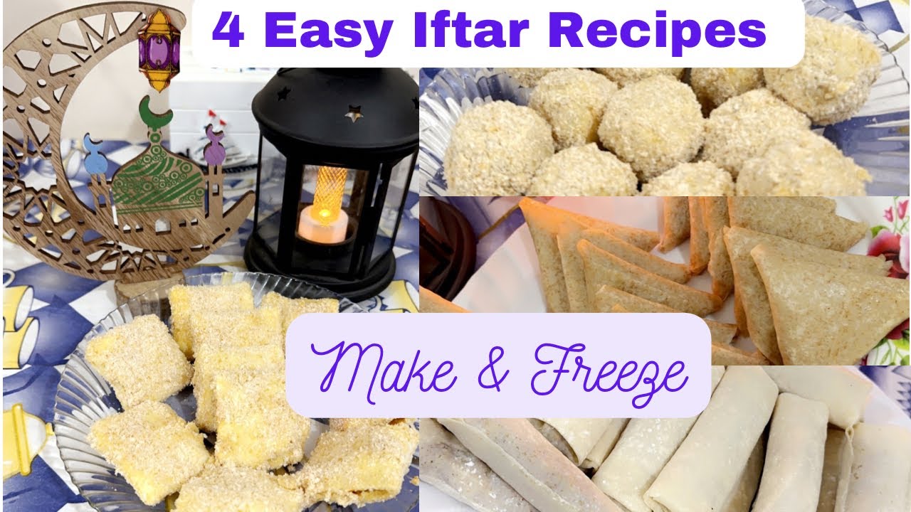 4 Easy Iftar Recipes| Food Preparation Part 2 | Chicken Tandoori Bread ...