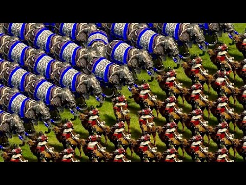 AoE II: Definitive Edition | 600 Elite War Elephants vs 600 Elite ...