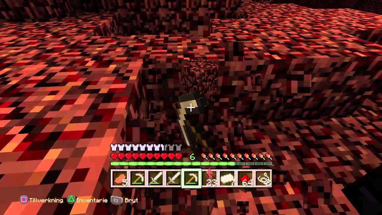 Minecraft: PlayStation gameplay part 16 lava swimming - YouTube